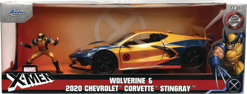 Marvel Wolverine Wolverine 2020 Corvette 124 Diecast Vehicle Figure ...