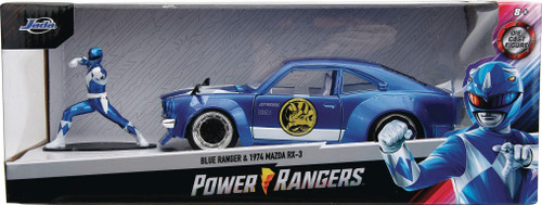 Power Rangers Mighty Morphin Blue Ranger 1974 Mazda RX-3 124 Diecast ...