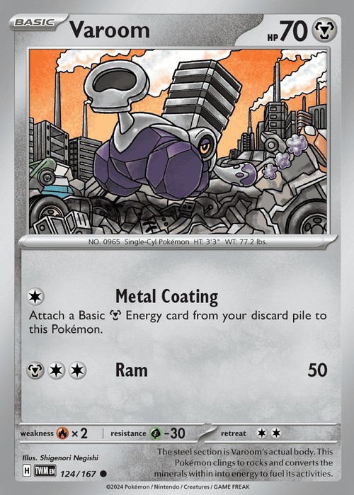 Pokemon Trading Card Game Twilight Masquerade Single Card Common Varoom ...