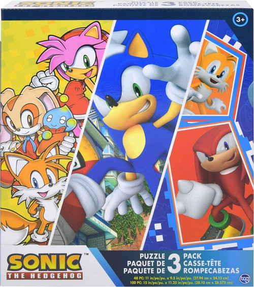 Sonic The Hedgehog Sonic The Hedgehog Puzzle 3-Pack TCG Toys - ToyWiz