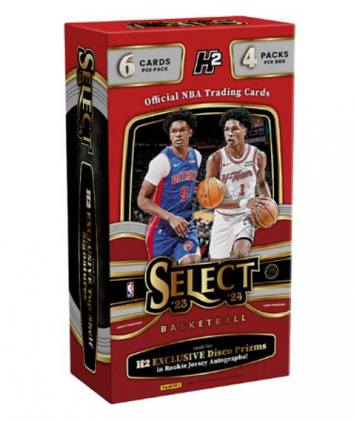 NBA 2023-24 Select H2 Basketball Trading Card Box 4 Packs, 6 Cards Per ...