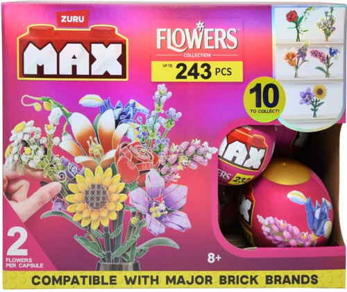 MAX Premium Collection Brick Construction FLOWERS Mystery Box 15 Packs ...
