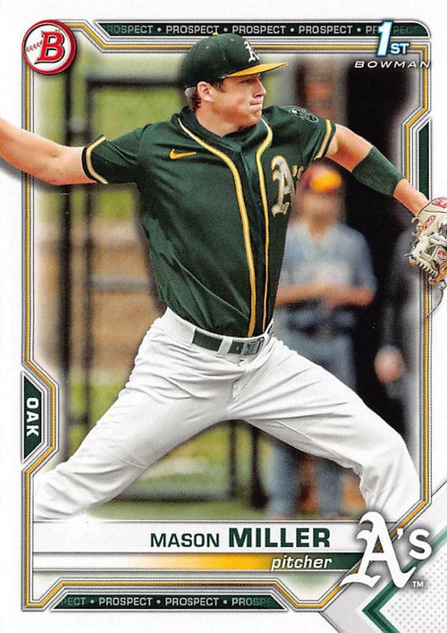 MLB 2021 Bowman Draft Single Card 1st Bowman Mason Miller BD-85 - ToyWiz