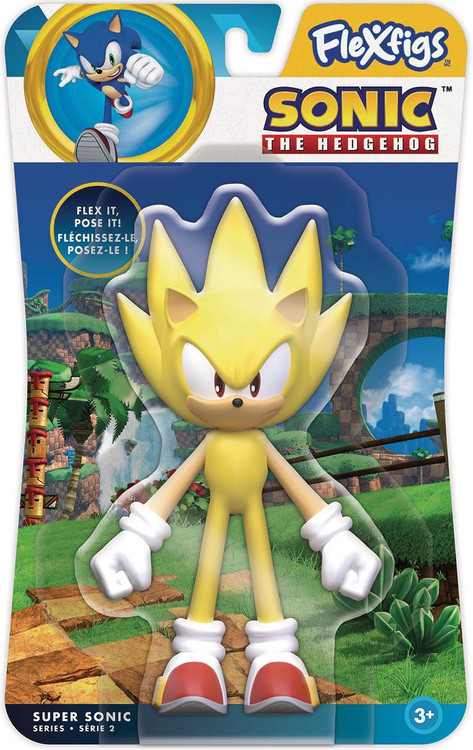 Sonic The Hedgehog Flexfigs Super Sonic 5 Bendable Figure TCG Toys - ToyWiz