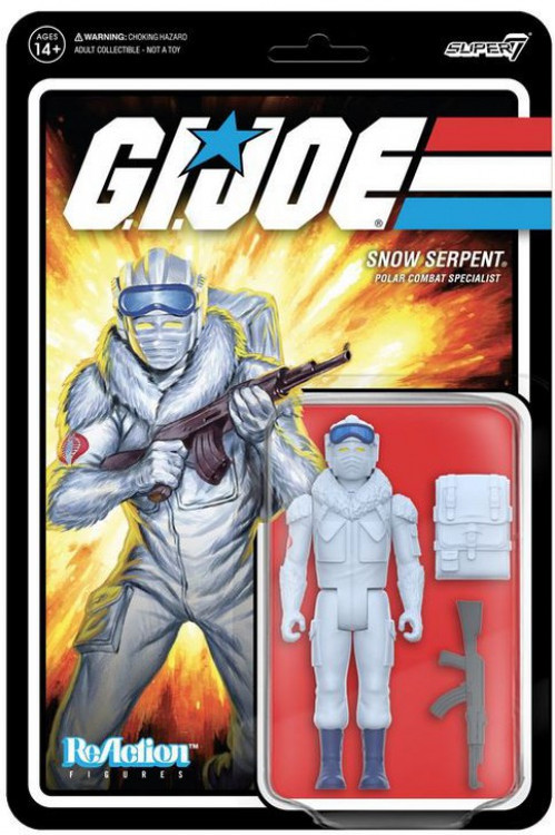 ReAction GI Joe GI Joe Wave 8 Snow Serpent 3.75 Action Figure Super7 ...