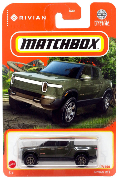 Matchbox Rivian R1T Diecast Car Dark Green Mattel - ToyWiz
