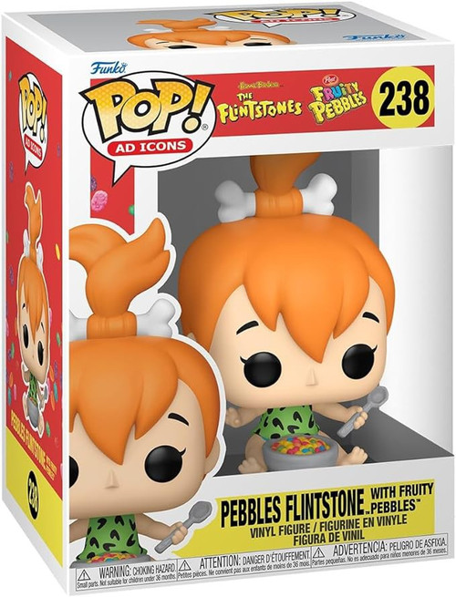 Funko Post The Flintstones POP Ad Icons Pebbles Flintstone Vinyl Figure ...