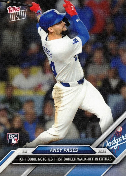 MLB 2024 NOW Baseball Single Card Andy Pages 152 Rookie - ToyWiz