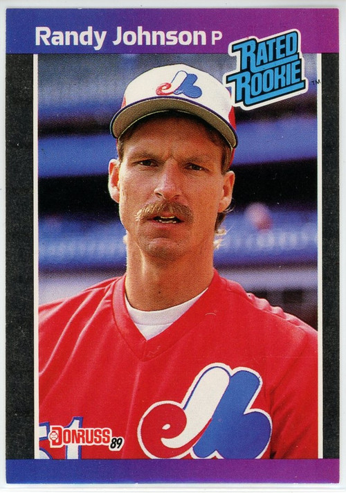 MLB 1989 Donruss Single Card Randy Johnson 42 Rated Rookie - ToyWiz