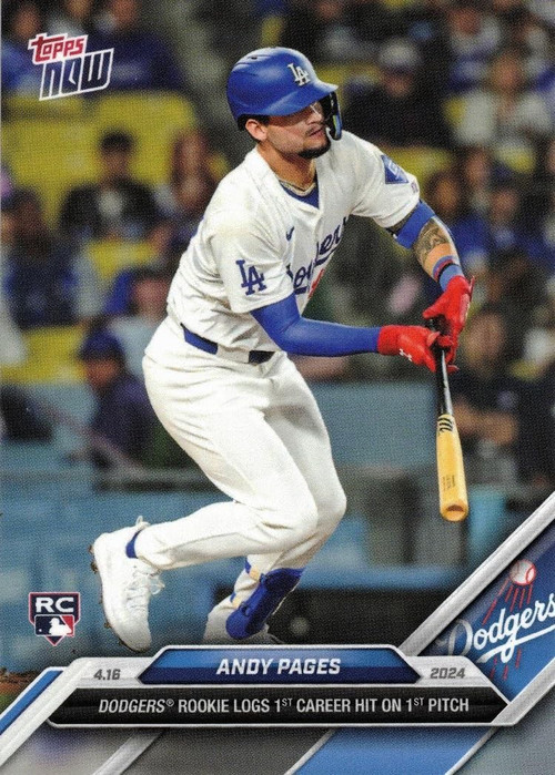 MLB 2024 NOW Baseball Single Card Andy Pages 87 Rookie - ToyWiz