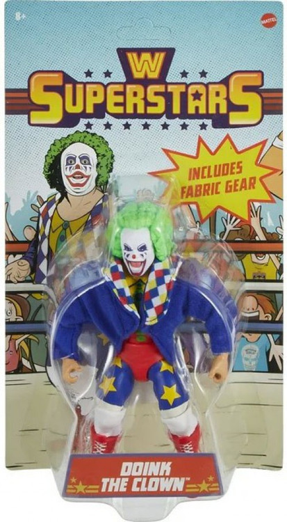 WWE Wrestling Retro Superstars Doink the Clown Action Figure Mattel ...