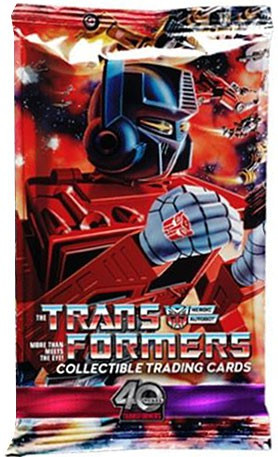 Transformers 40th Anniversary Trading Card FOIL Pack 10 Cards Dynamite ...