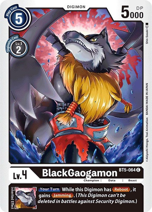 Digimon Trading Card Game Battle of Omni Single Card Common BlackGaogamon BT5-064 - ToyWiz