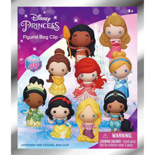 Disney 3D Figural Foam Bag Clip Princess Metallic Series 39 2 Mystery ...