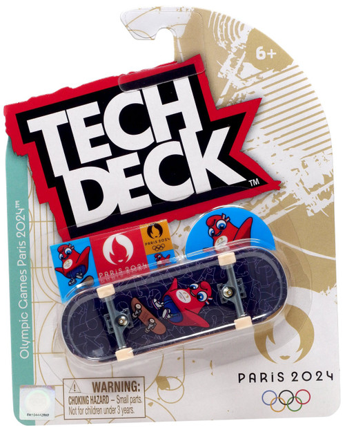 Tech Deck Olympic Games Paris 2024 OCP Mascot 96mm Mini Skateboard Spin ...