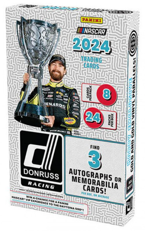 NASCAR Donruss 2024 Racing Trading Card HOBBY Box 24 Packs Panini - ToyWiz