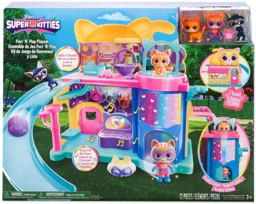 Disney Junior SuperKitties Purr N Play Playset with 2x Ginny Figures ...