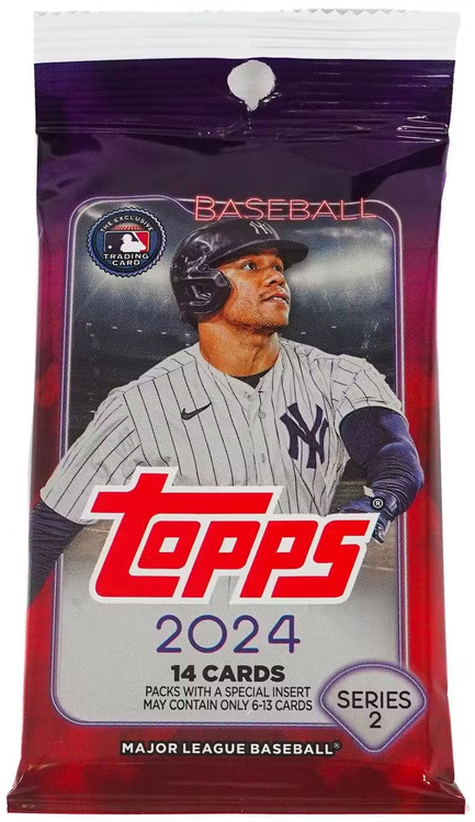 MLB Topps 2024 Series 2 Baseball Trading Card RETAIL Pack 14 Cards - ToyWiz
