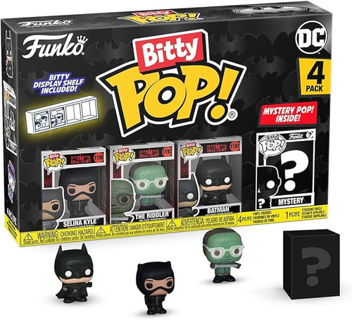 Funko DC Batman Bitty POP Selina Kyle, The Riddler, Batman Mystery ...