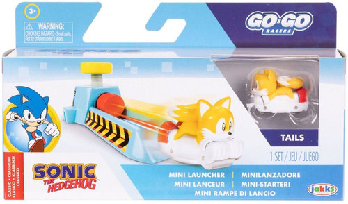 Sonic The Hedgehog Go Go Racers Classic Tails Mini Launcher Jakks ...