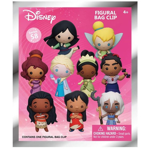 Disney 3D Figural Foam Bag Clip Girl Power Series 57 2 Mystery Pack 1 ...