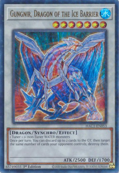 YuGiOh Single Card Duel Terminal Ultra Parallel Rare Gungnir, Dragon of ...