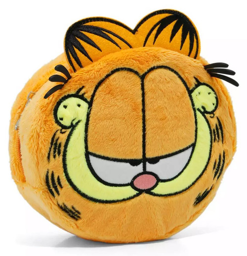 Garfield Garfield Face Fuzzy Makeup Bag Bioworld - ToyWiz