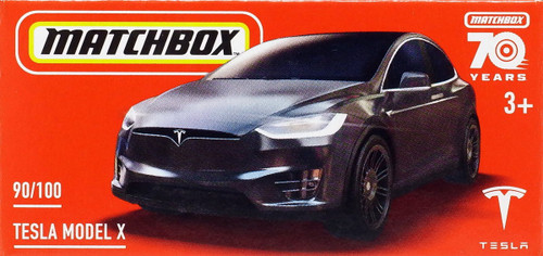 Matchbox 70th Anniversary Tesla Model X Diecast Car 90 Grey Mattel - ToyWiz