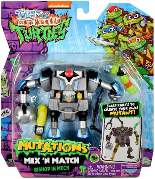 Teenage Mutant Ninja Turtles Tales of the TMNT Mutations Mix N Match Bishop in Mech 4 Action ...