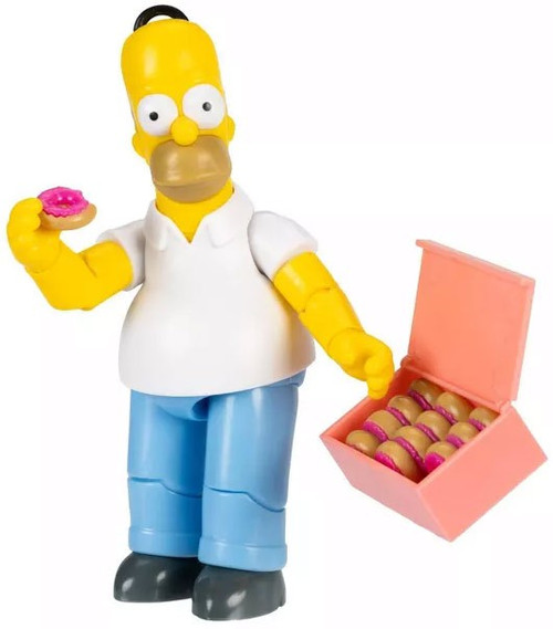 The Simpsons Wave 1 Homer 5 Action Figure Jakks Pacific - ToyWiz