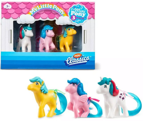 My Little Pony Mini Classics Gusty, Firefly Bubbles Mini Figure 3-Pack ...