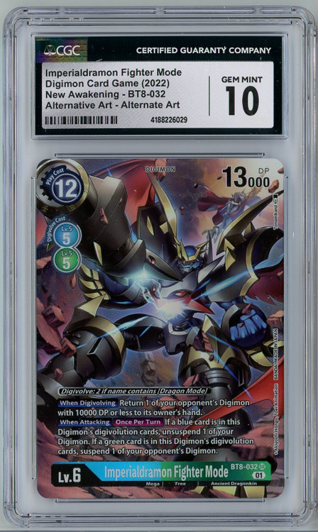 Digimon Trading Card Game New Awakening Single Card Super Rare Imperialdramon Fighter Mode BT8 ...