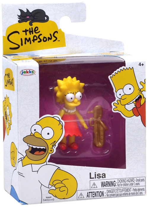 The Simpsons Wave 1 Lisa 2.5 Mini Figure Jakks Pacific - ToyWiz