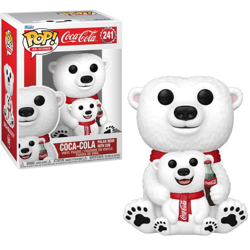 Funko Coca Cola POP AD Icons Coca-Cola Bear Vinyl Figure 241 With Cub ...