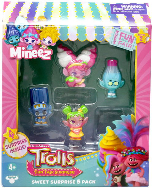 Trolls Mineez Series 2 Sweet Surprise Mini Figure 5-pack Moose - ToyWiz