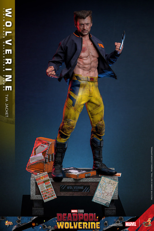 Marvel Deadpool Wolverine Wolverine 16 Collectible Figure TVA Jacket ...