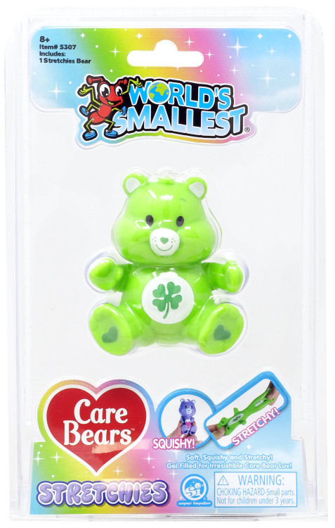 Worlds Smallest Care Bears Stretchies Good Luck Bear Squeeze Toy Super ...