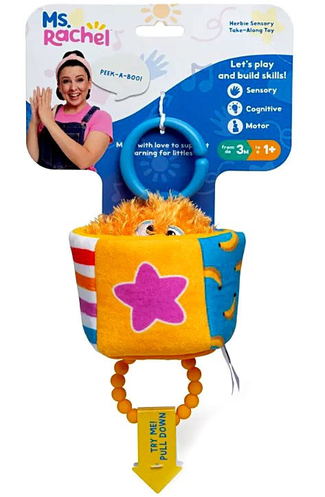 Ms. Rachel Herbie Sensory Take A Long Toy Spin Master - ToyWiz