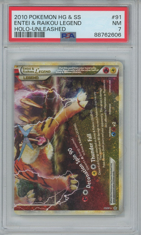 Pokemon Trading Card Game Unleashed Single Card Entei Raikou Legend ...