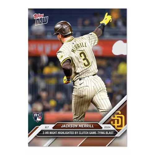 MLB San Diego Padres 2024 NOW Baseball Single Card Jackson Merrill 530 ...