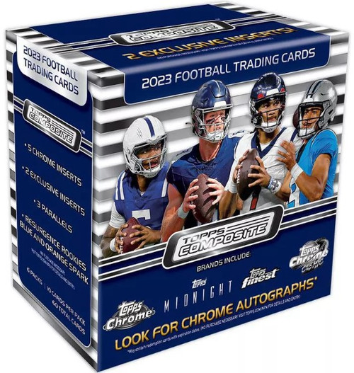 NFL Topps 2023 Composite Football Exclusive Trading Card GIANT Box 6 ...