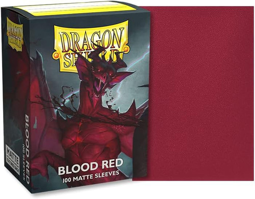 Dragon Shield Matte Dual Blood Red Standard Card Sleeves Arcane Tinmen ...