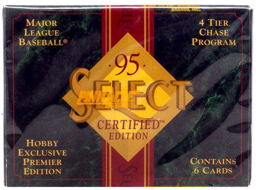 MLB 1995 Select Certified Edition Baseball Trading Card HOBBY Pack 6 ...