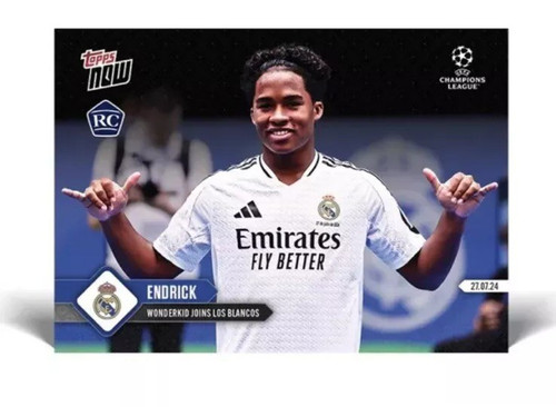 UEFA 2024 NOW Champions League Single Card Endrick 142 Rookie ...