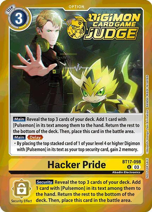 Digimon Trading Card Game Secret Crisis Single Card Promo Hacker Pride ...