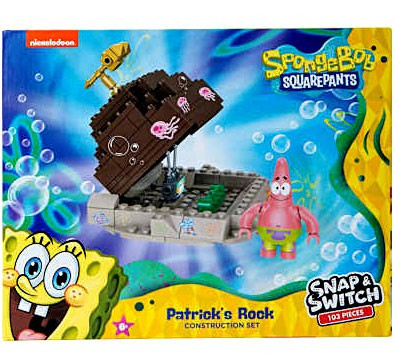 Spongebob Squarepants Snap Switch Patricks Rock Construction Set Well ...
