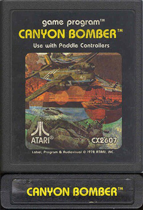 Atari Canyon Bomber Video Game Cartridge Only Game Program - ToyWiz