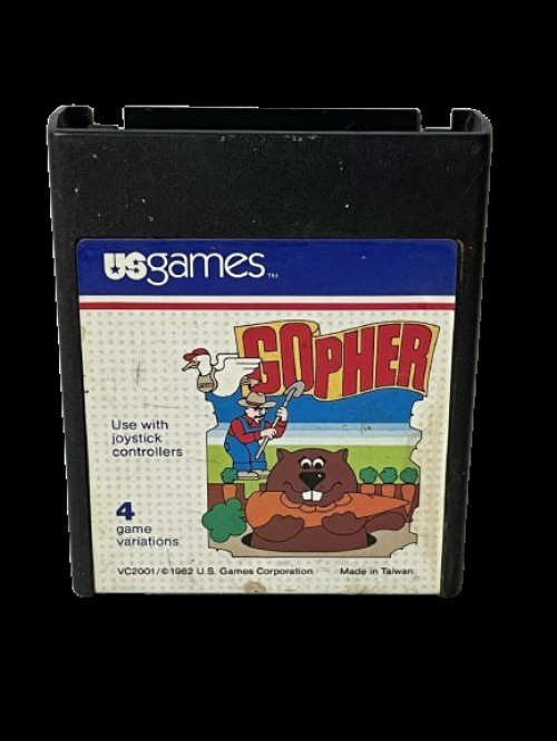 Atari Gopher Video Game Cartridge Only US Games - ToyWiz