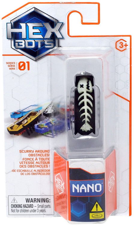 Hex Bots Nano Series 1 Single Figure Fish Bones - ToyWiz