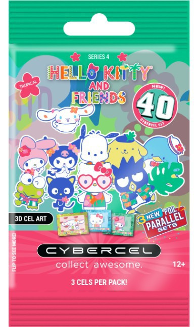 Hello Kitty Tropical Series 4 Trading Card Pack 3 Cards Cybercel - ToyWiz